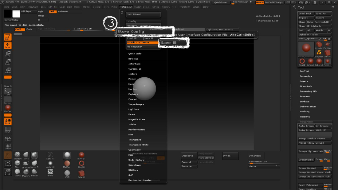 Zbrush! ～Custom UI～ – PERKUP