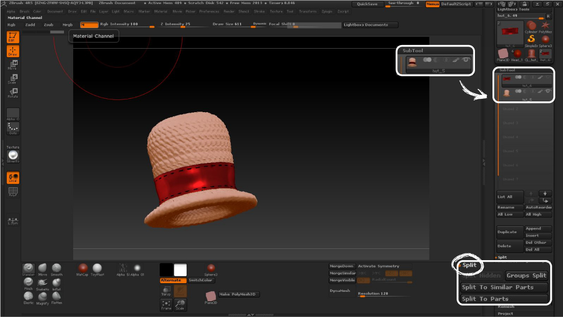 Zbrush! ～Material割り当て～ – PERKUP