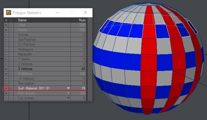 Lightwaveのサーフェイス選択に便利な機能：Surface Info – PERKUP